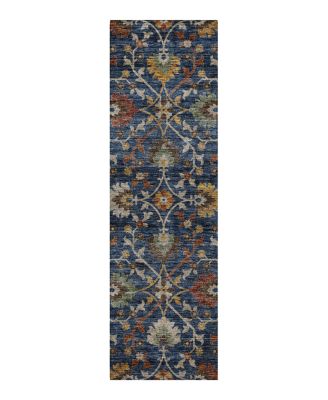 Dalyn Silk Road Washable SR4 23x76 Runner Area Rug - Navy