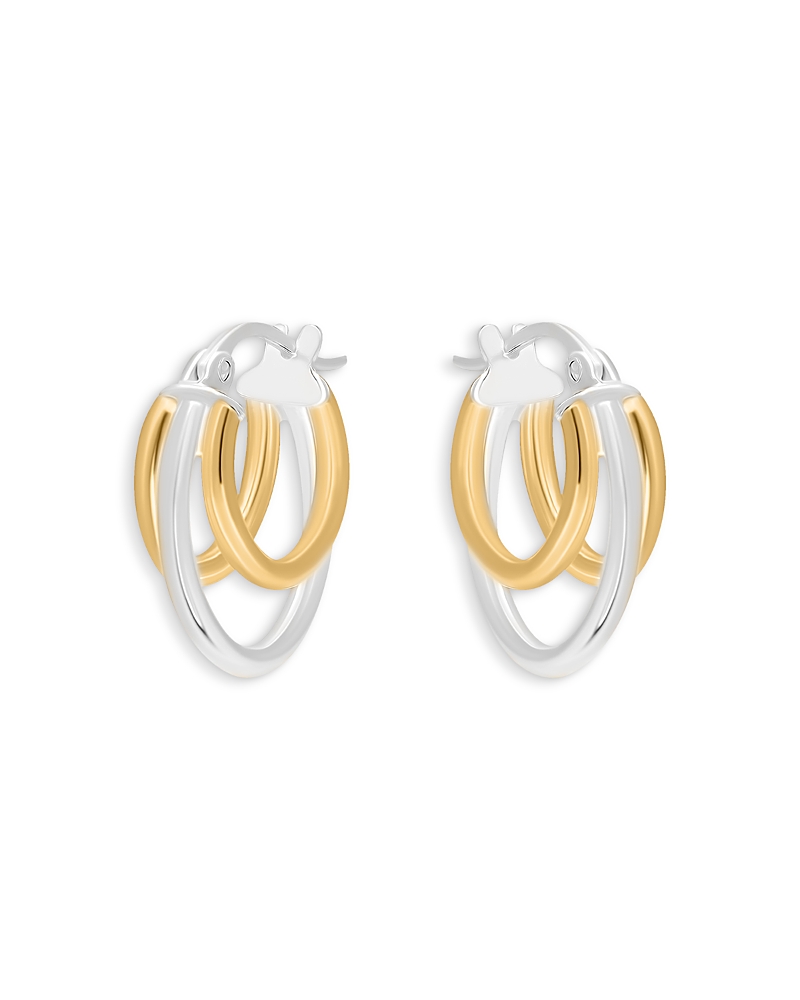 Click here for Aqua Triple Row Hoop Earrings - Exclusive prices