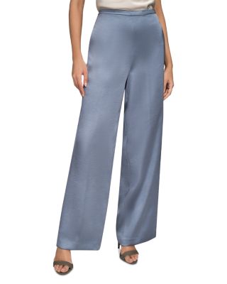 Donna Karan New York Satin Wide Leg Pants