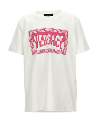 Click here for Versace Unisex Jersey Logo Contrast Tee - Little K... prices