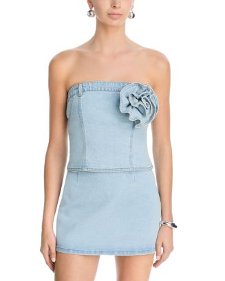 STEVE MADDEN Rosette Trim Top | Bloomingdale's Women