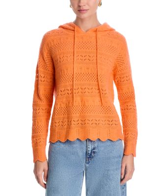 Click here for C by Bloomingdales Cashmere 100 Pointelle Hoodie S... prices