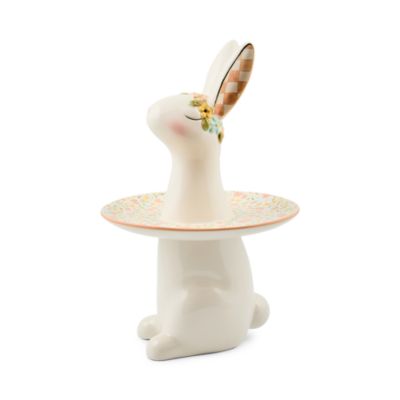 Click here for MacKenzie-Childs Posie Patch Rabbit Sweet Stand prices