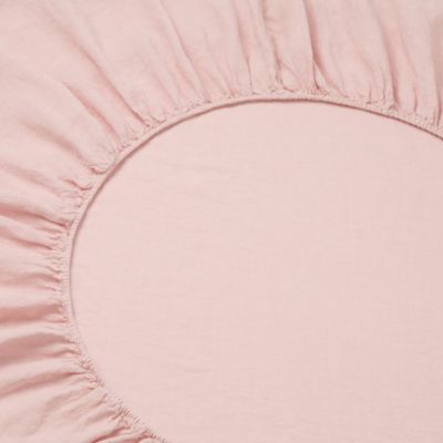 Click here for Piglet in Bed Plain Linen Fitted Sheet  Queen prices