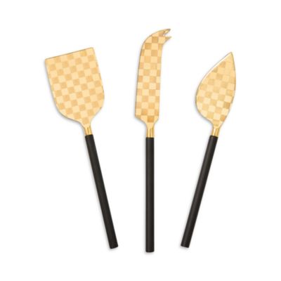 Click here for MacKenzie-Childs Black Cheese Knife Set prices