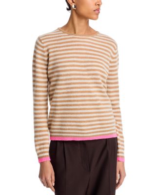 Click here for Jumper 1234 Cashmere Tipped Little Stripe Sweater prices