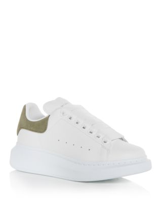 Click here for McQueen Womens Oversized Suede Heel Detail Sneaker... prices