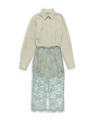 Click here for Acne Studios Lace Layered Shirt Dress prices