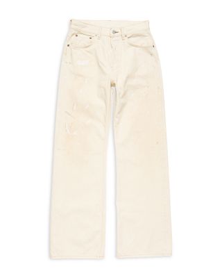 Click here for Acne Studios Wide Leg Jeans in White prices