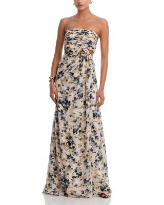 Click here for Cinq a Sept Magy Trailing Iris Gown prices