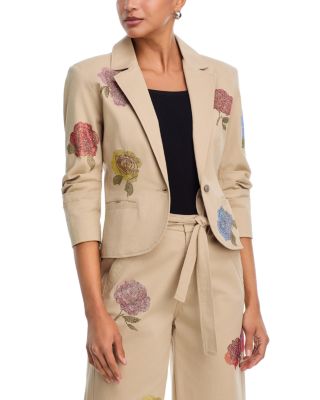 Click here for Cinq a Sept Heatset Roses Le Petit Khloe Blazer prices