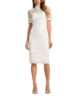 Click here for Tadashi Shoji Marise Sequin Embroidered Illusion D... prices