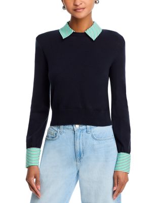 Click here for LAgence April Poplin Collar Pullover prices