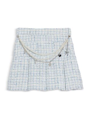 Click here for KatieJnyc Girls Boucle Skirt with Chain Belt - Big... prices