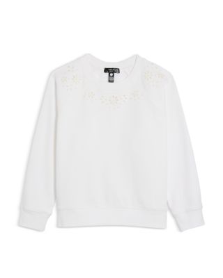 Click here for Aqua Girls Eyelet Raglan Sweatshirt  Little Kid  B... prices