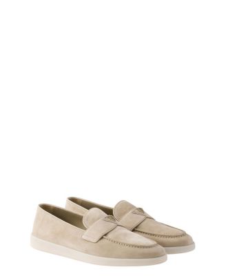Prada Mens Suede Loafers