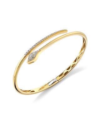 Click here for Sydney Evan 14K Yellow Gold Core Diamond Snake Byp... prices