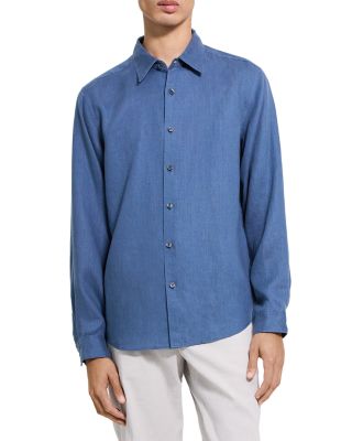 Click here for Theory Irving Shirt in Relaxed Linen prices
