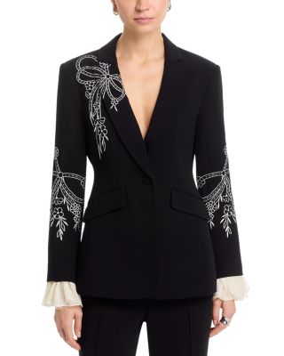 Click here for Cinq a Sept Cascading Ribbon Cheyenne Blazer prices