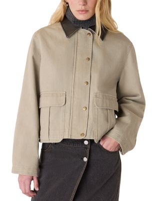 Click here for Whistles Casual Contrast Collar Jacket prices