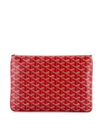 Click here for Pre-Owned Goyard Mm Senat Zip Pouch Coated Canvas prices