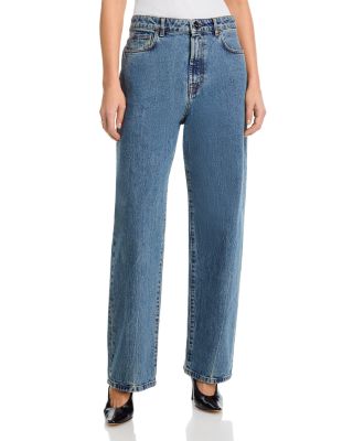 Click here for ROHE Signature Baggy Low Waist Jeans in Denim Blue prices