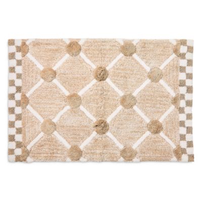 Click here for MacKenzie-Childs Lattice & Dot Bath Rug prices