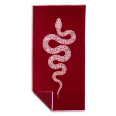 Click here for Aqua Snake Print Beach Towel - Exclusive prices
