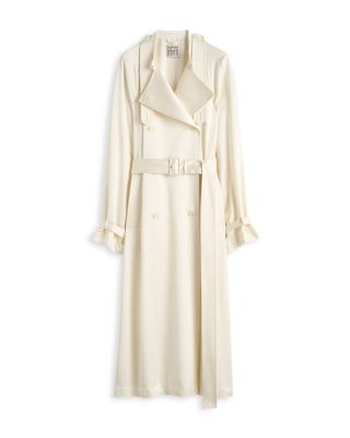 Click here for Toteme Draped Satin Trench Coat prices