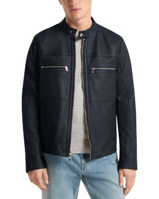 Click here for Michael Kors Mens Grained Double Zip Pocket Leathe... prices