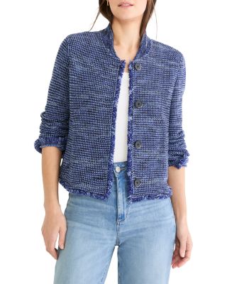 Click here for Nic+Zoe Fringe Knit Bomber Jacket prices