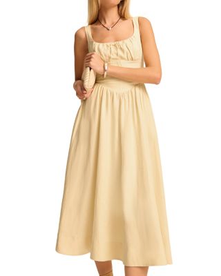 Click here for Reformation Balia Linen Dress prices