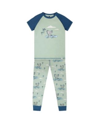 Click here for Deux par Deux Boys Organic Cotton Crocodile Two-Pi... prices