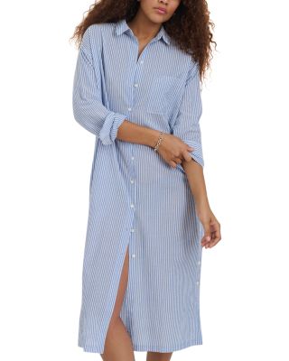 Click here for Alex Mill Kerry Seersucker Shirt Dress prices