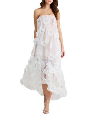 Click here for Helsi Athena Embroidered Strapless 3D Floral Maxi... prices