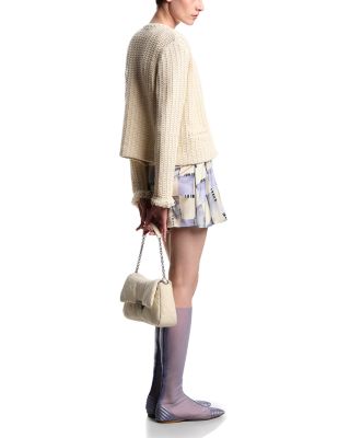 Click here for Emporio Armani Fringe Trim Knit Jacket prices