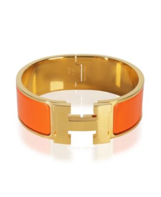 Click here for Pre-Owned HERMES Clic Clac in Organe Fruite Gold P... prices