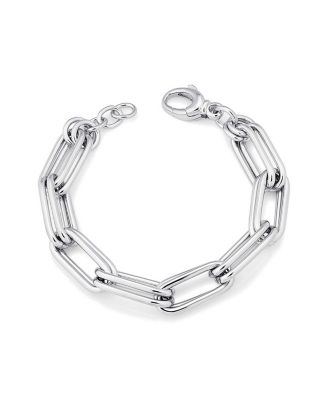 Click here for Oradina Sterling Silver Double It Paperclip Bracel... prices