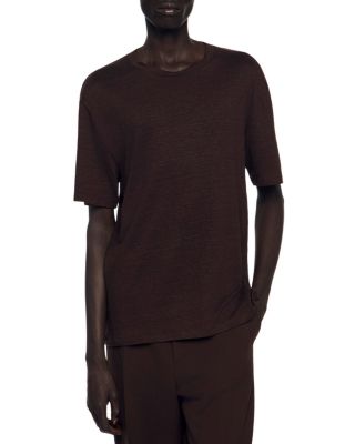 Click here for Sandro Clash Linen Tee prices