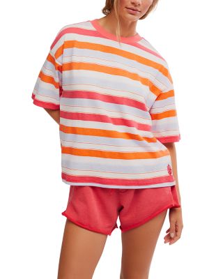 Click here for Free People Stripe Tackle Tee prices