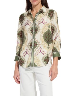 Click here for Lysse Ishani Roll Tab Printed Shirt prices
