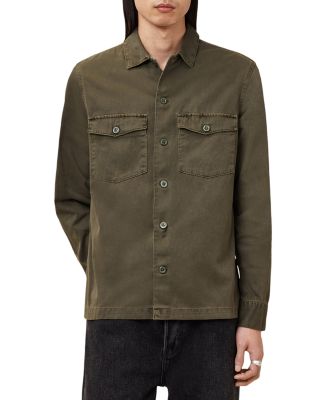 Click here for Allsaints Spotter Cotton Button Down Shirt prices