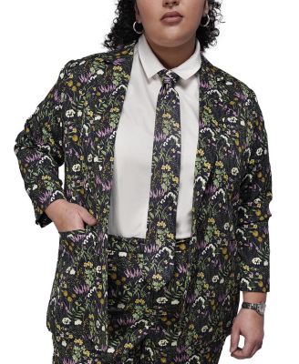 Click here for Wildfang Plus The Empower Notch Lapel Blazer prices