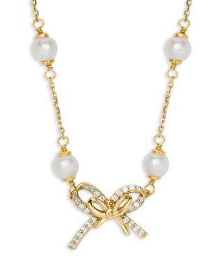 Click here for kate spade new york Girlie Pearlie Pave Bow & Imit... prices