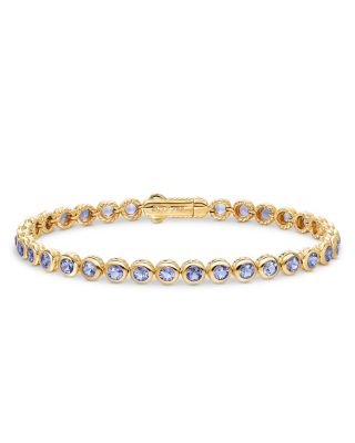 Click here for Bezel Set Tennis Bracelet in 18K Yellow Gold with... prices