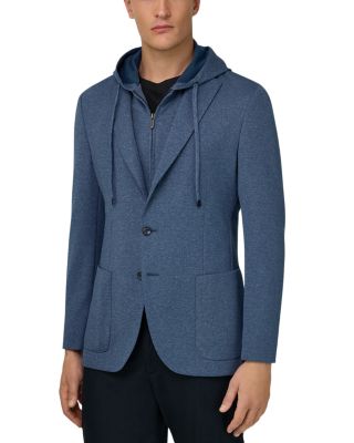 Click here for Boggi Milano Regular Fit Jacket & Removable Drawst... prices
