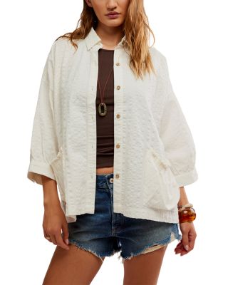 Click here for Free People Just Like Me Seersucker Shirt prices