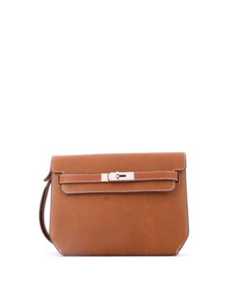 Click here for Pre-Owned HERMES 25 Kelly Depeches Pouch Barenia prices