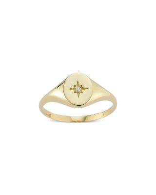 Click here for Moon & Meadow 14K Yellow Gold Diamond Accent Signe... prices