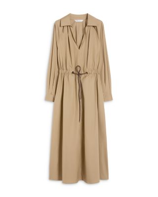 Click here for Max Mara Mxmpedaggi Drawstring Shirt Dress prices